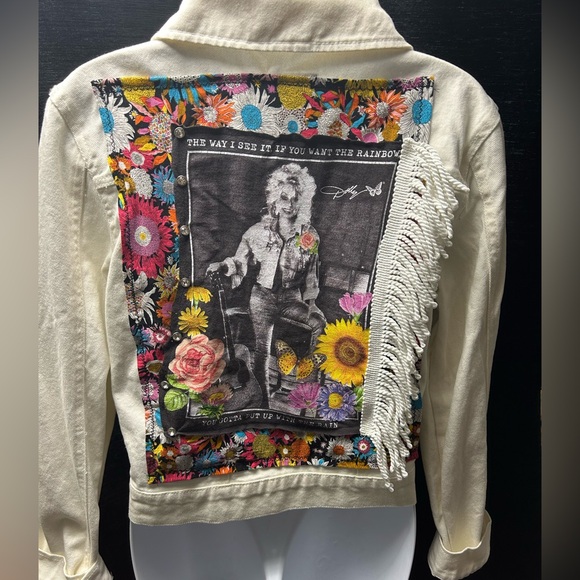 Jackets & Coats | Upcycled One Of A Kind Dolly Parton Music Denim ...
